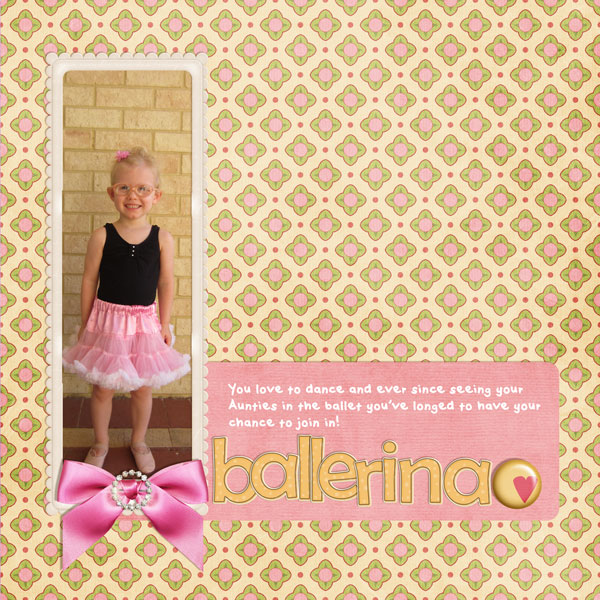 Look inside my Scrapbook: Ballerina - Digital Scrapbooking HQ