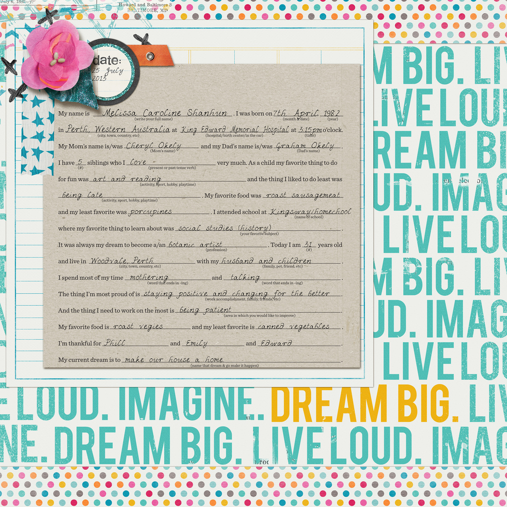 Inside my Album: All about Me - Digital Scrapbooking HQ