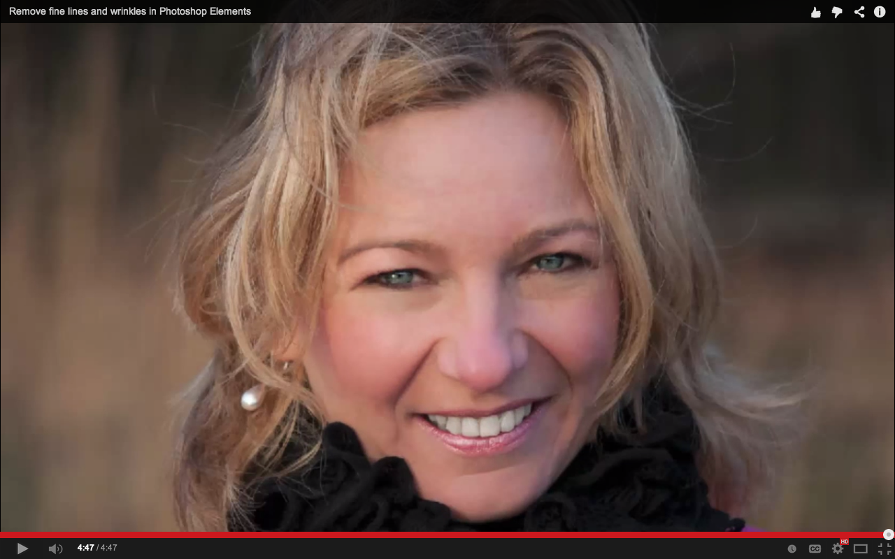 Remove fine lines and wrinkles in Photoshop Elements